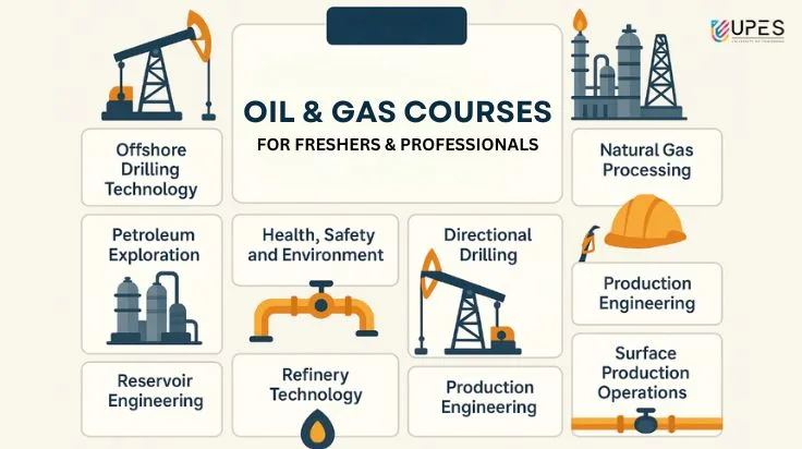 Top 10 Oil & Gas Courses For Freshers & Industry Professionals